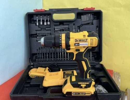 Шуруповерт dewalt ударный 26v с набором NEW