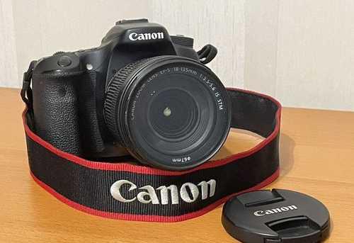 Зеркальный фотоаппарат Canon 70D 18-135