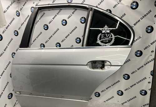 Дверь задняя левая BMW E39 серебро