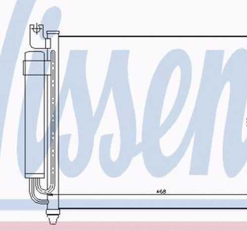 Радиатор кондиционера\ Hyundai Acent 1.3-1.6 00
