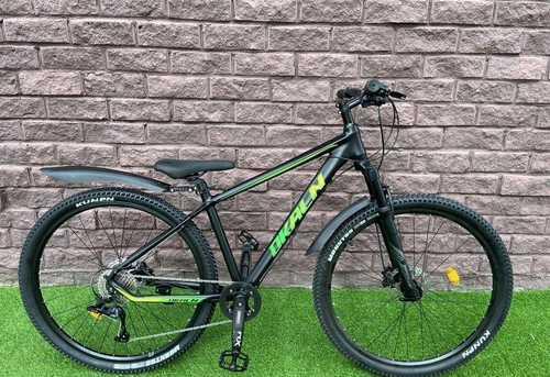 Велосипед горный черно-зеленый