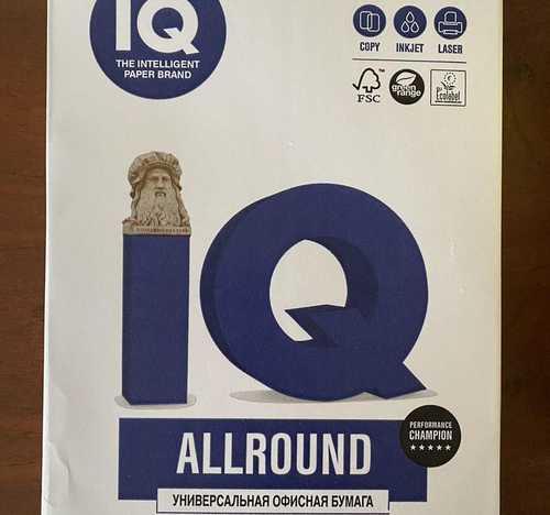 Бумага офисная IQ Allround A4 80 г/м², 500 л