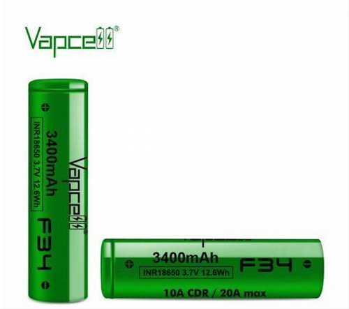 Аккумулятор Vapcell F34 18650 3400mah 10A/20A