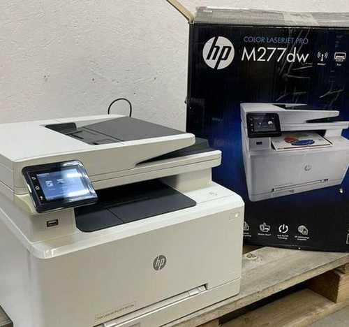 Цветное мфу принтер HP M277dw 2-стор печать +Wi-Fi