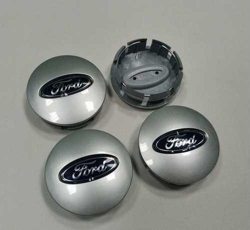 4шт Ford 66мм комплект колпаков, серебро