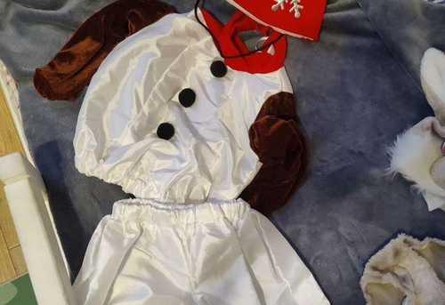 Новогодний костюм снеговика 116