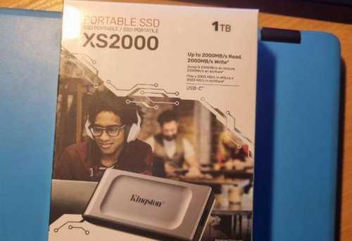 Новый Внешний диск SSD Kingston XS2000, 1тб