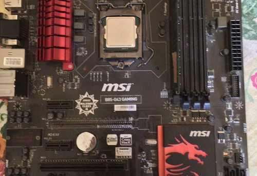 Материнская плата msi b85-g43 gaming