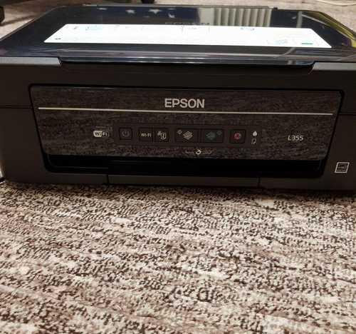 Мфу Принтер струйный epson L355 цветной