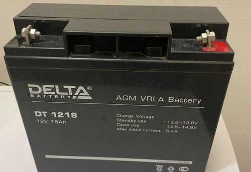 Аккумулятор Delta DT1218 12v 18ah