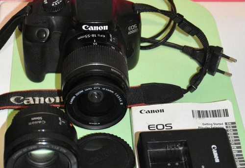 Продаю зеркальную фотокамеру Canon EOS 4000 D