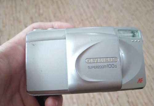 Плёночный фотоаппарат olympus superzoom 100g