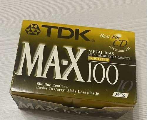 Блок новых аудиокассет TDK MA-X100