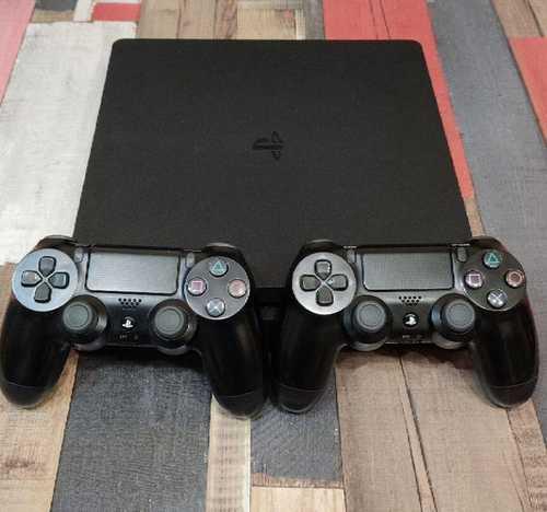 Sony playstation 4 slim 1tb 2 геймпада