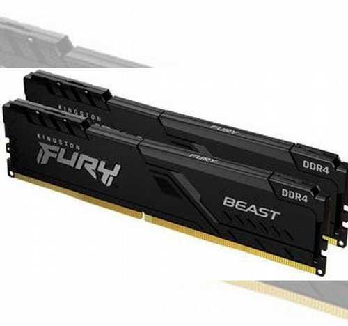 DDR4 16GB (8GBx2) Kingston fury Beast Black 3733 K