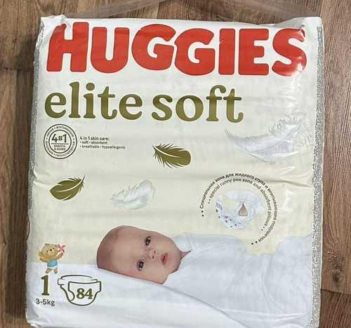 Подгузники хаггис elite soft 1