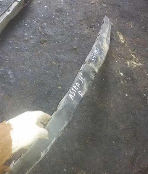 Спойлер переднего бампера Opel Astra H