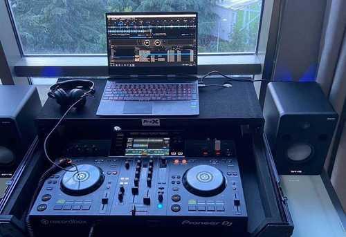 Pioneer контроллер XDJ + 2 колонки, наушники, кейс