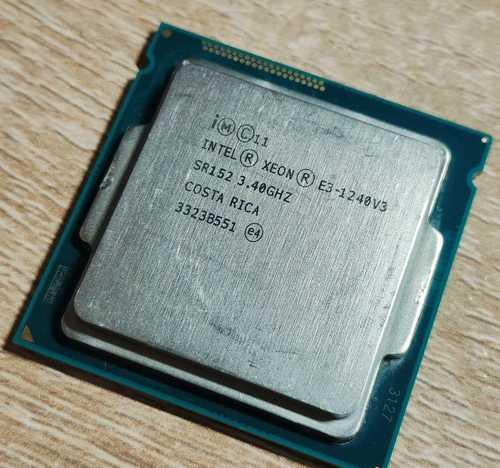 Процессор Intel Xeon E1240 V3