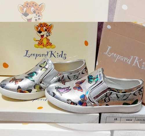 Leopard kids,полуботинки новые, р33(20,5),38(23,5)