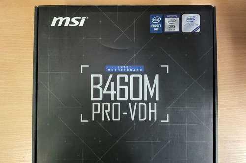 1200 MSI B460M PRO-VDH uATX 4xDDR4 проверка