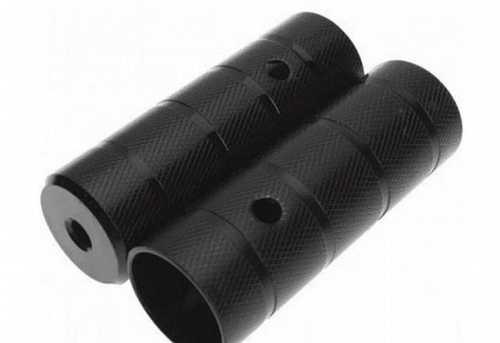 Пеги стальные под ось 3/8", 2 шт, черные 10293