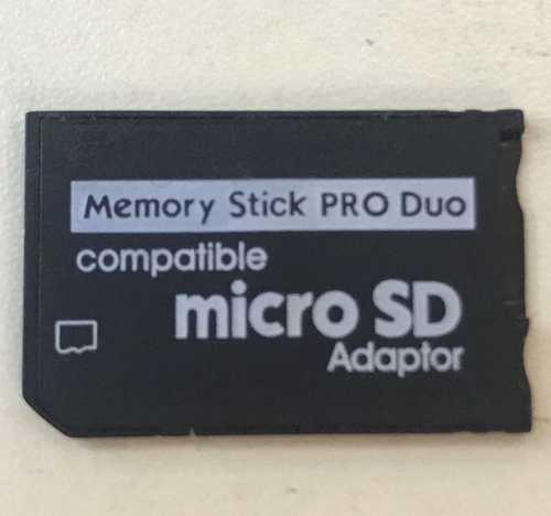 Переходник с microsd на Sony Pro duo