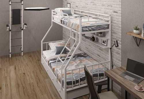 Двухэтажная кровать металлическая