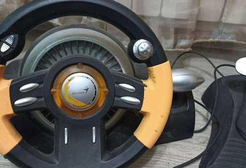 Игровой руль с педалями Genius speed wheel 3MT