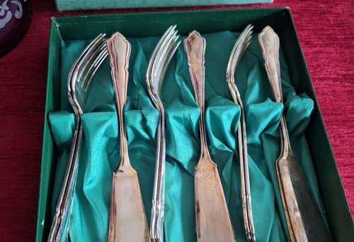Набор вилки ножи для рыбы винтаж Sheffield Англия