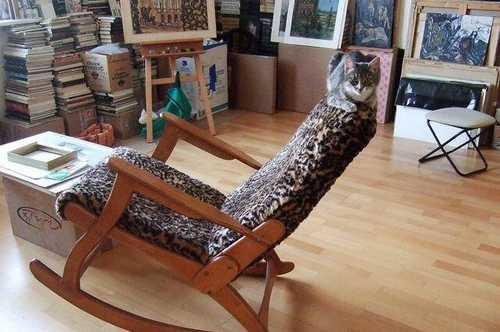 Кресло-качалка, реставрированный винтаж 80-х