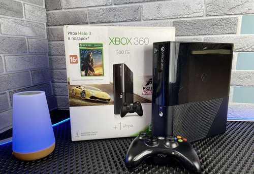 Xbox 360e 500гб + 40 игр