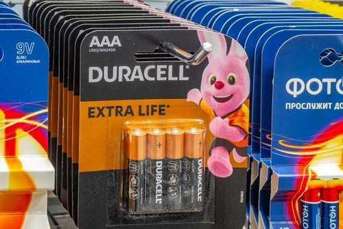 Батарейка AAA щелочная Duracell (4 шт)