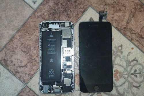 Телефон iPhone 6 на запчасти дисплей и тачскрин