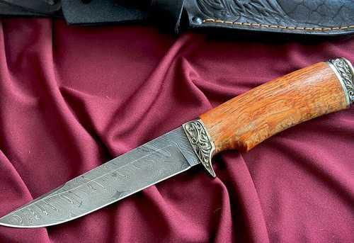 Нож "Ямал", клинок Дамасская сталь, рукоять стабил
