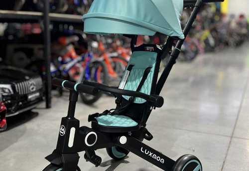 Детский велосипед "Luxmom 368" 3-х кол 7в1 Синий