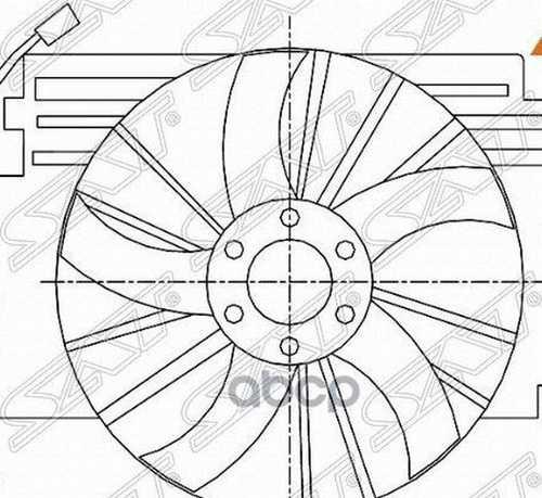 Диффузор радиатора в сборе BMW X5 E53 99-04 ST