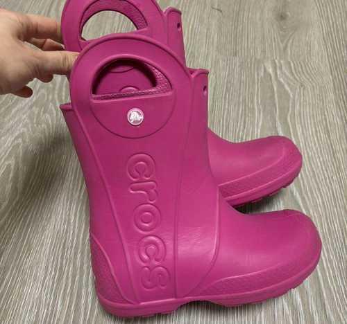 Сапоги для девочки crocs j2