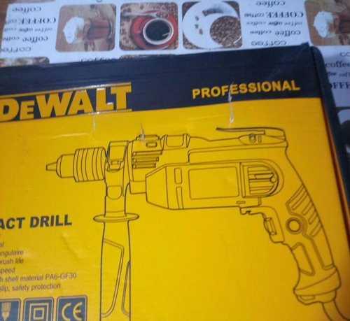 Дрель шуруповерт сетевой DeWalt 1250 w