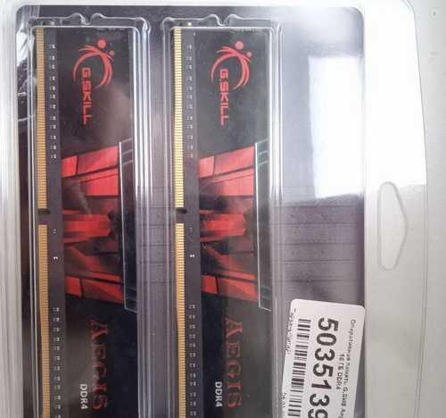 Оперативная память ddr4 2x8 gb gskill aegis