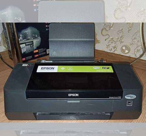 Цветной принтер epson с91