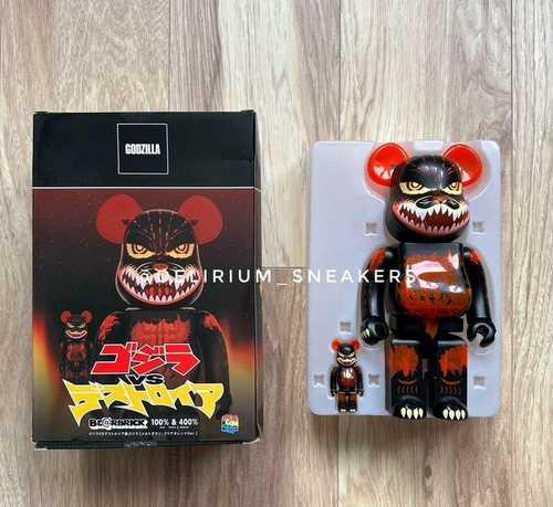 Bearbrick Godzilla Melting Clear Orange 2021 400