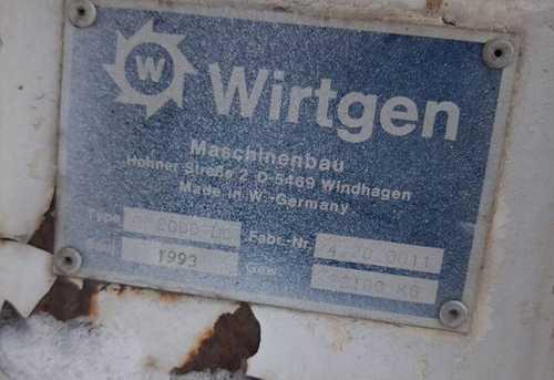 Фреза на запчасти Wirtgen W2000CD
