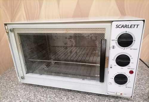 Электрическая мини печь духовка Scarlett