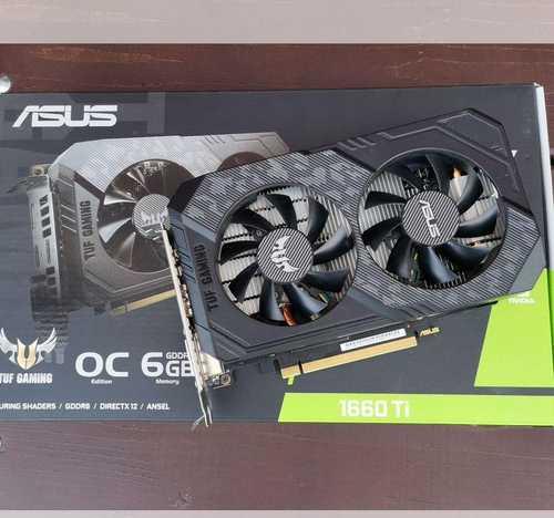 Видеокарта gtx 1660 Ti Asus TUF