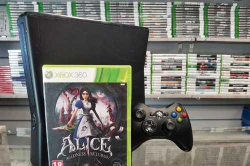 Xbox 360 Slim + Игра Alice: Madness Returns