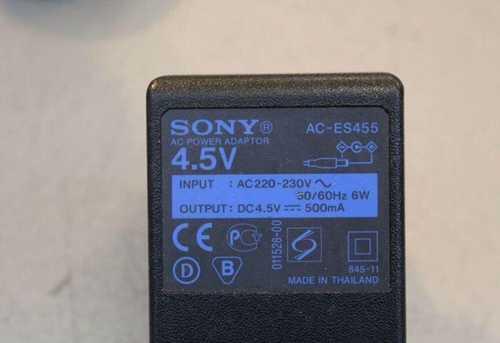 Зарядное устройство Sony AC ES 455 4.5 Вольт 500мА