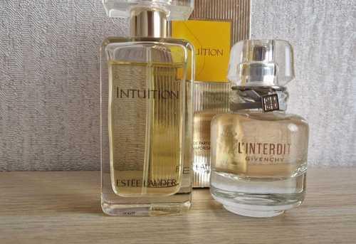 Парфюм Intuition Estee Lauder и Givenchy linterdit