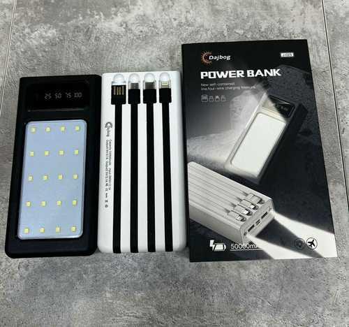 Повербанк 50000 mah powerbank фонарик