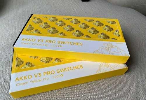 Свитчи akko V3 Cream Yellow Pro